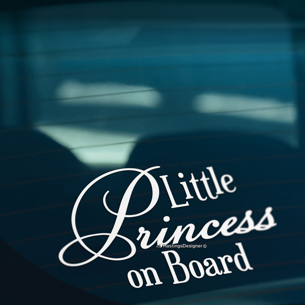 LITTLE PRINCESS ON BOARD Sticker – stickrs.uk