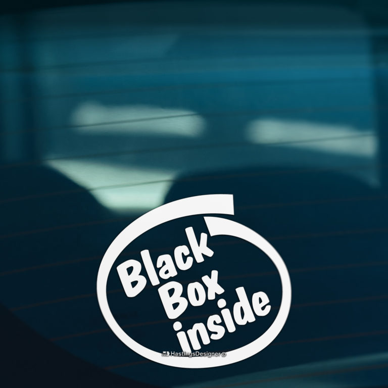 BLACK BOX INSIDE Sticker – stickrs.uk