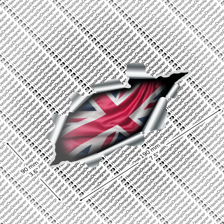 TORN RIPPED 3D EFFECT UNION JACK UK FLAG Sticker – stickrs.uk