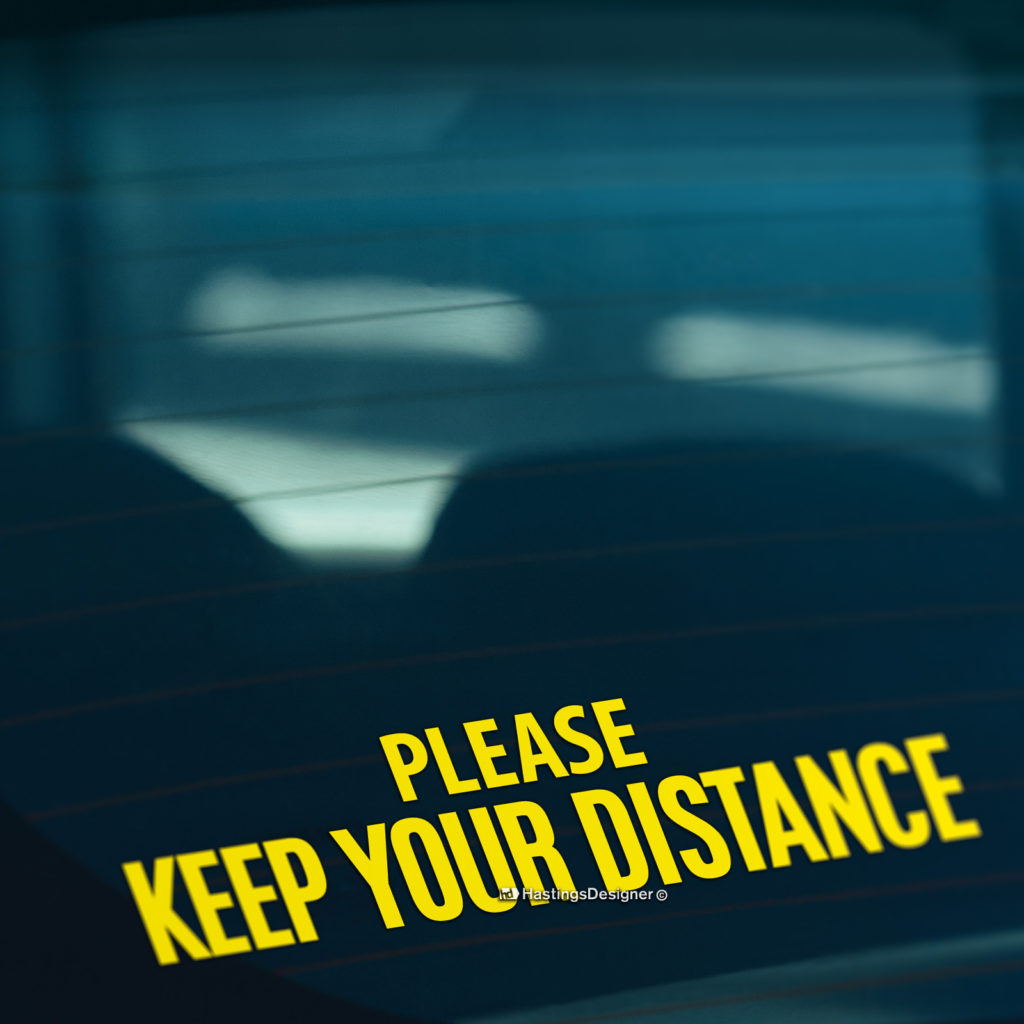 PLEASE KEEP YOUR DISTANCE Sticker – stickrs.uk