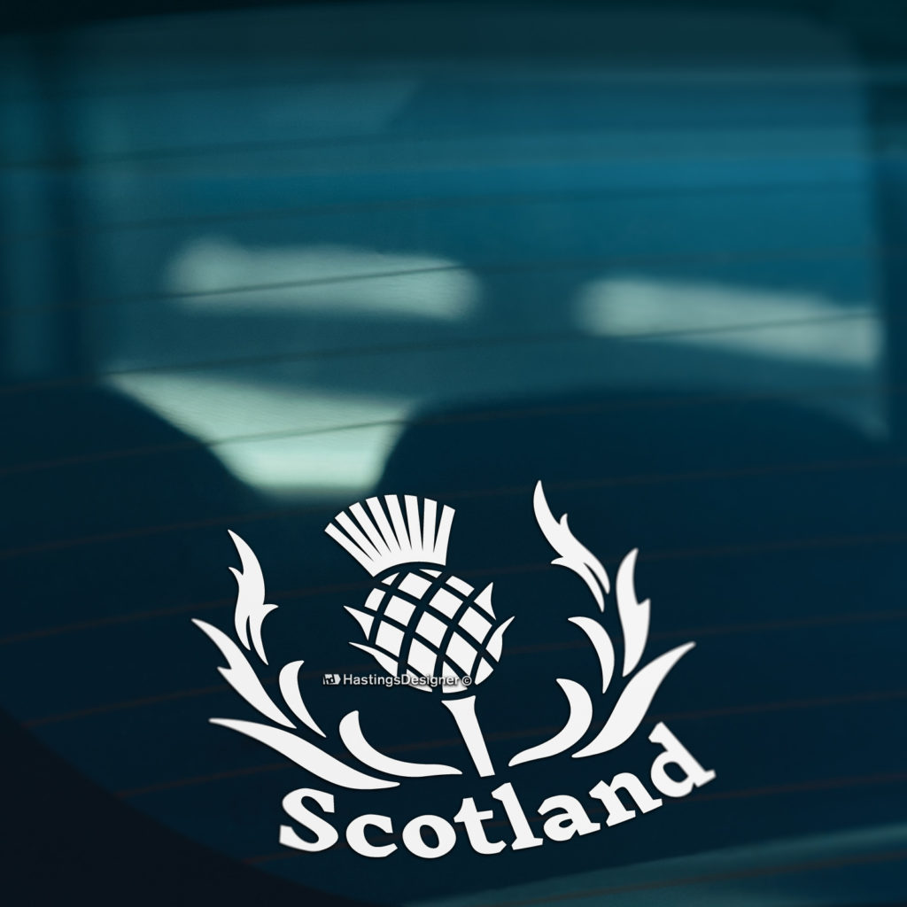 SCOTLAND SCOTTISH THISTLE Sticker – stickrs.uk