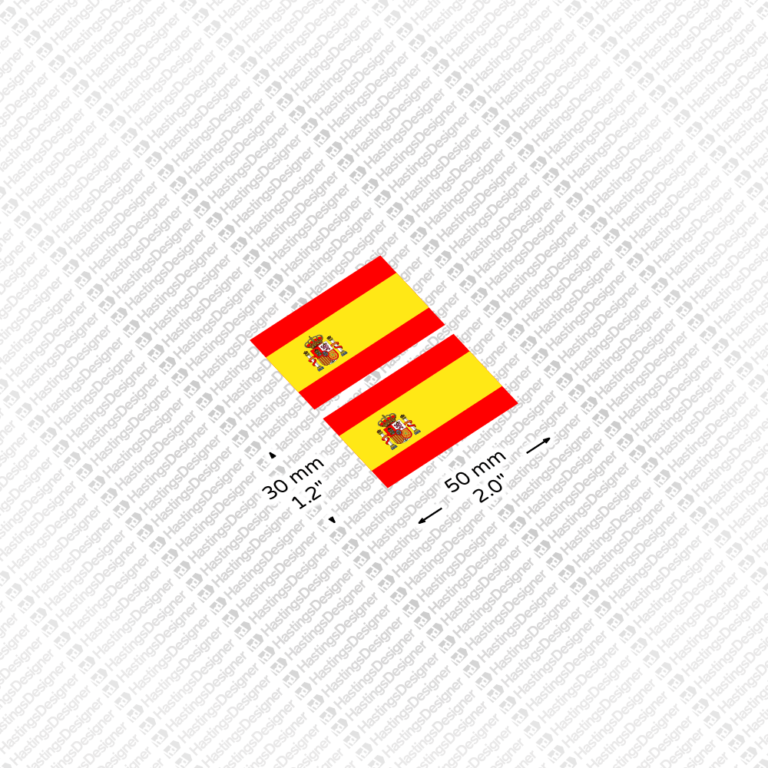 2x SPANISH FLAG Stickers - stickrs.uk