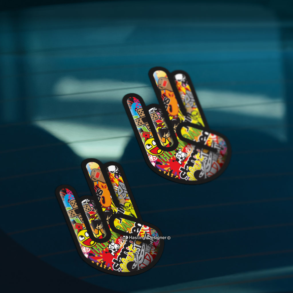 2x STICKER BOMB SHOCKER Stickers – stickrs.uk